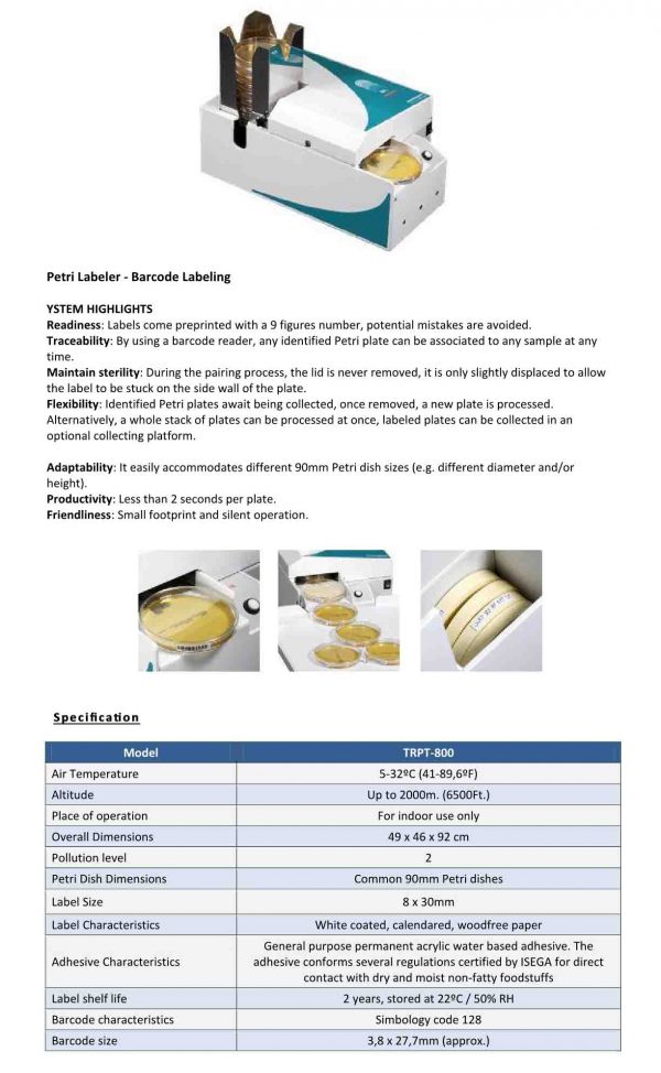 √ Jual Petri Labeler – Barcode Labeling TRPT-800 IUL | TRIAS NATHOMI ...